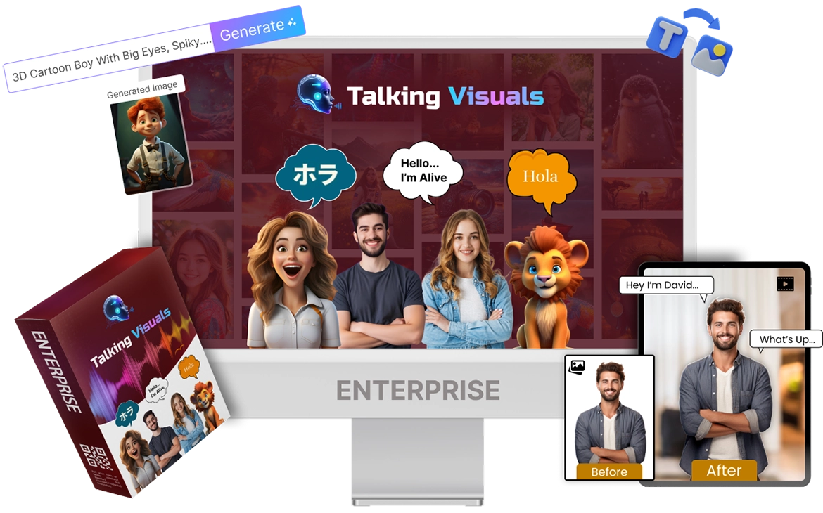 Talking Visuals Review + OTO - Tony Review